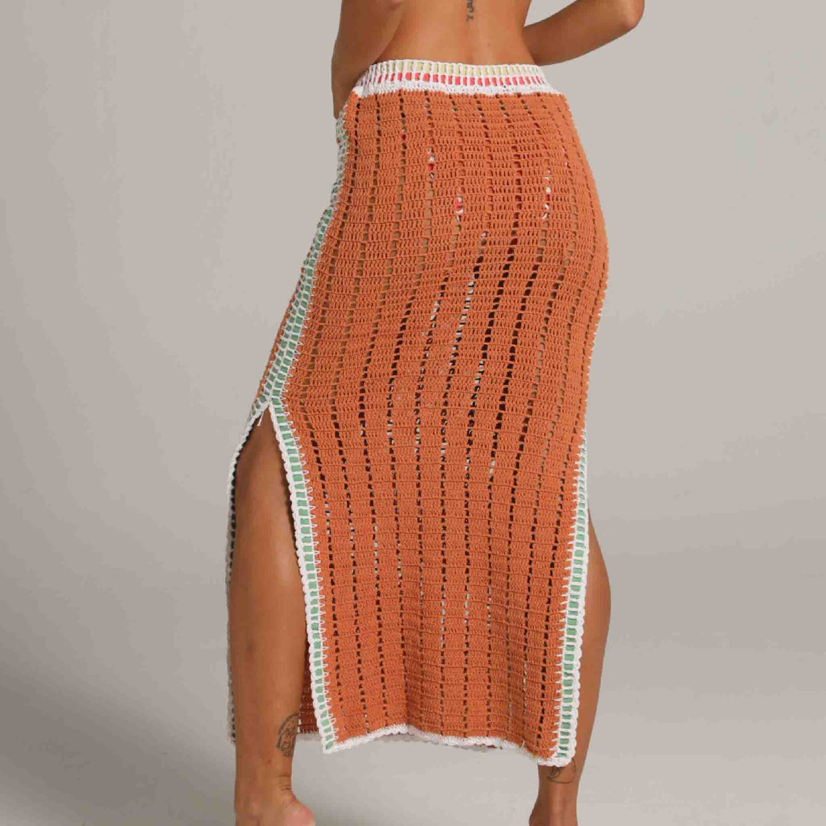 SEASHELLS BY THE SEASHORE CROCHET MAXI SKIRT– Cosita Linda